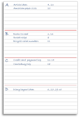 My Life All in One Place: Indexing your notebook content