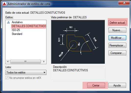 Como configurar cotas en Autocad para detalles constructivos - Recursos ...
