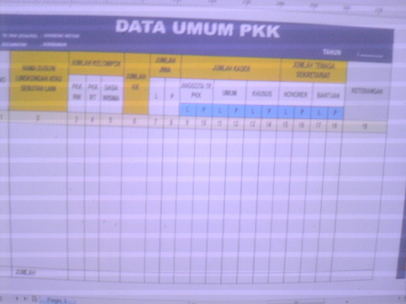 galery pendidikan: Papan Data PKK Format Terbaru