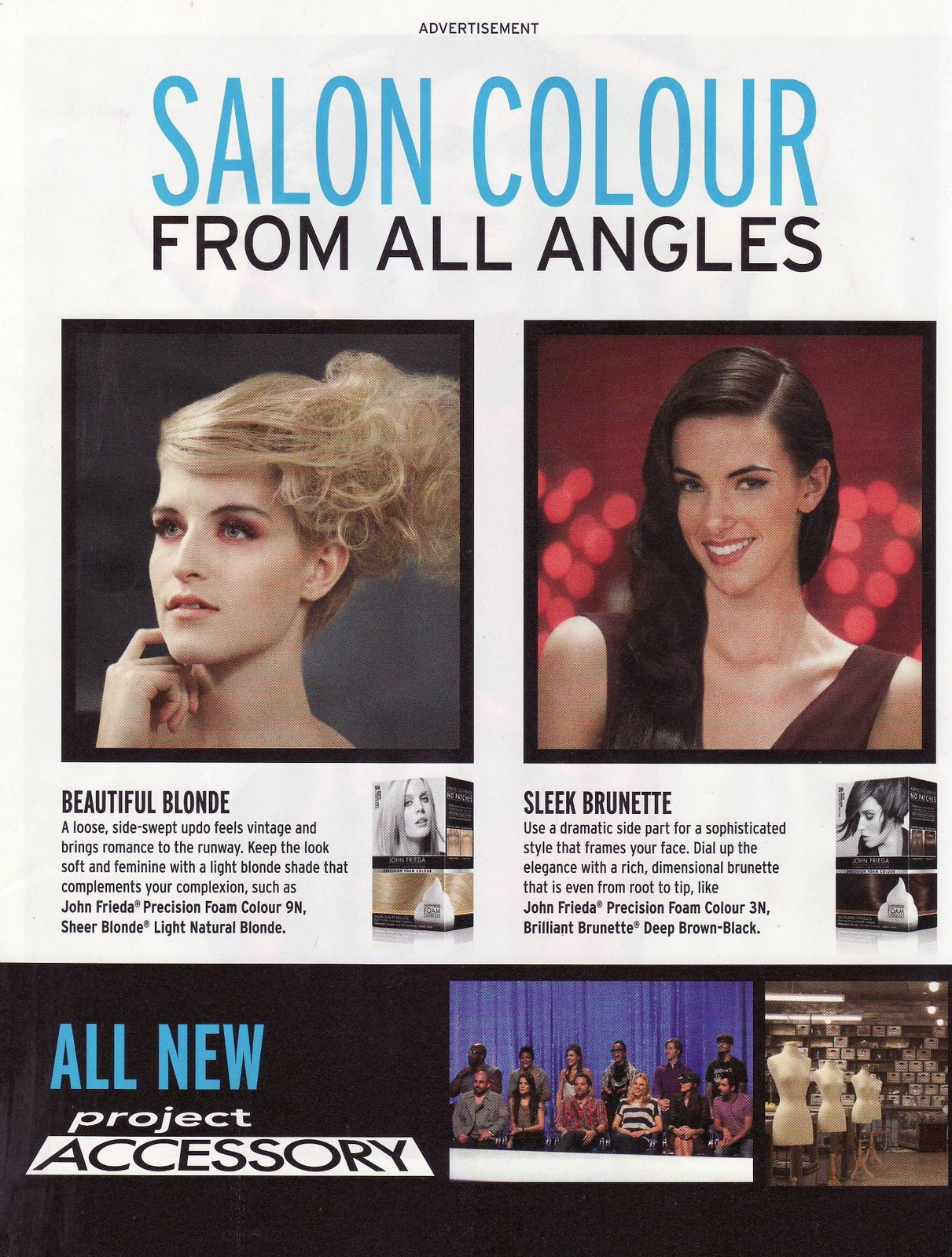 Subways and Runways: Instyle Magazine, John Frieda Ads