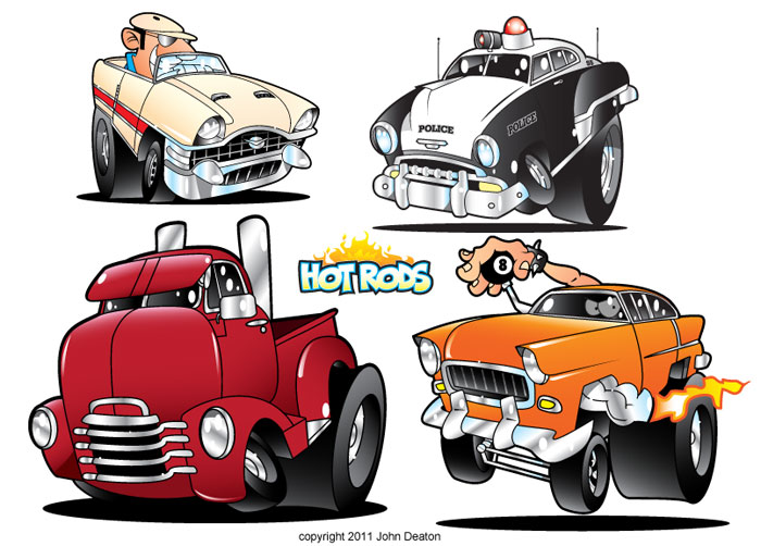 John Deaton, Cartoonist: Hot Rods Collection