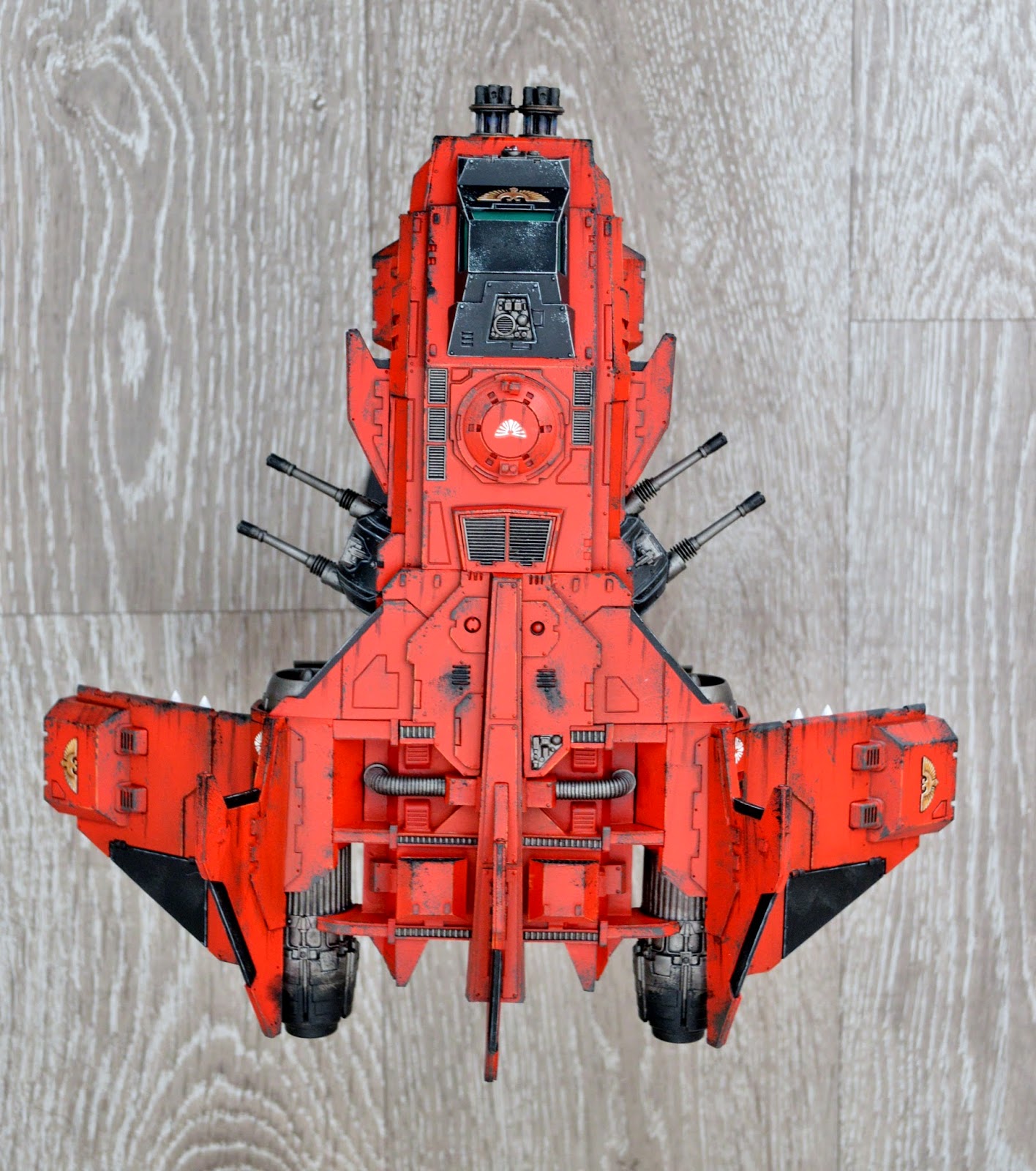 Segmentum Solar: Blood Angels Fire Raptor Gunship.