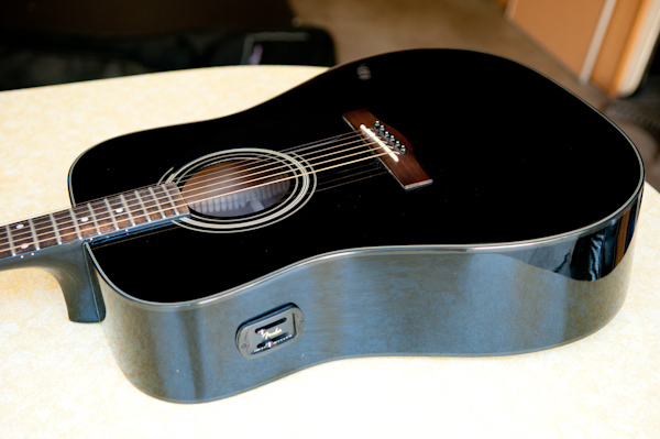 heygreenie: FENDER DG-11E Dreadnought Guitar w/ Soft Case * LIGHTLY ...