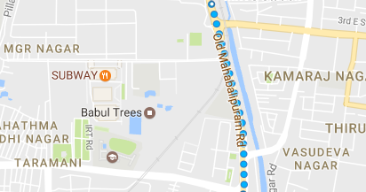 Share Auto Route, Chennai - Thiruvanmiyur MRTS Station to Perungudi ...