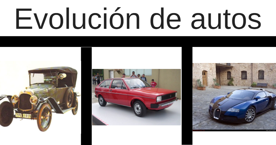 Evolución de los autos