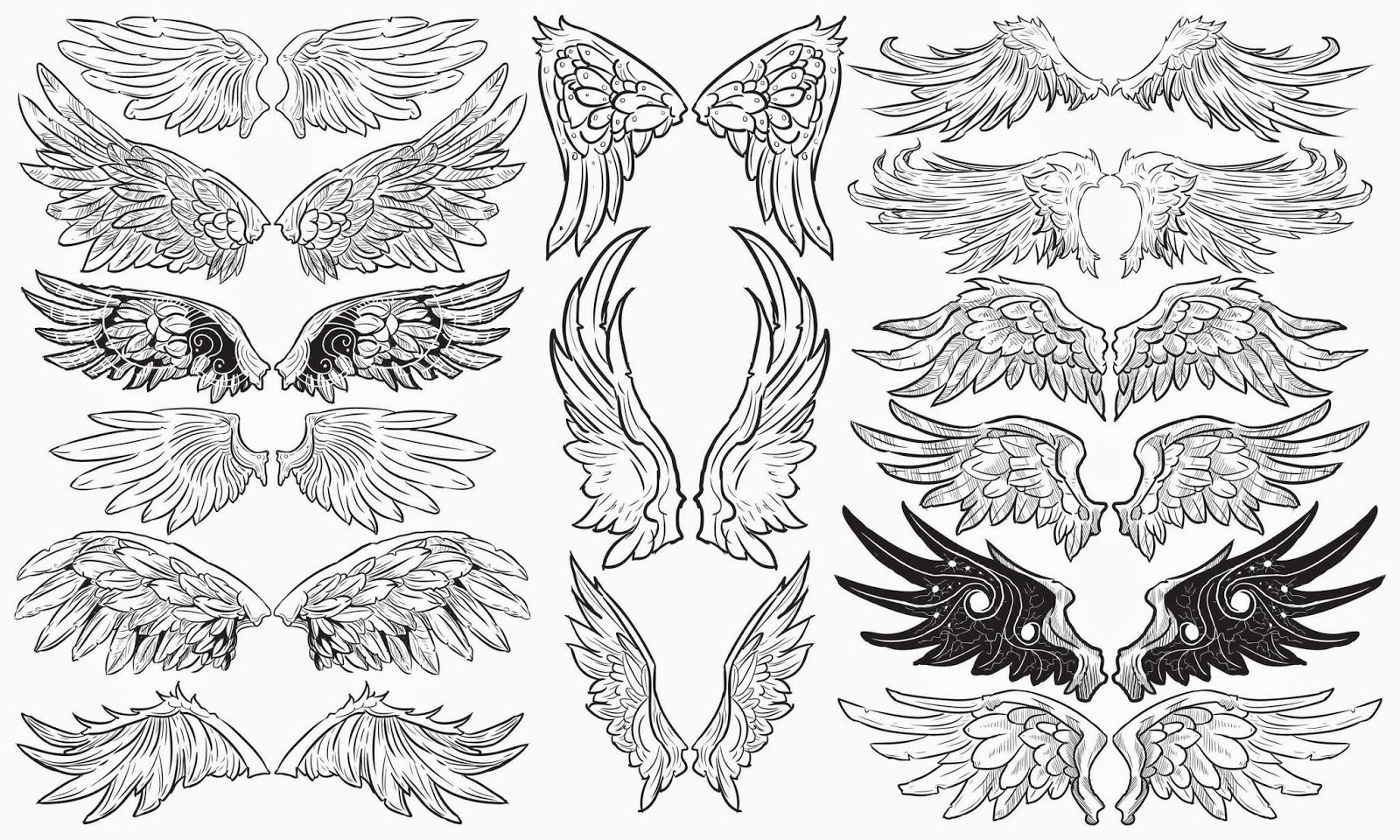 Free Wings Vector cdr / ai - Vector | Icon | Wallpaper