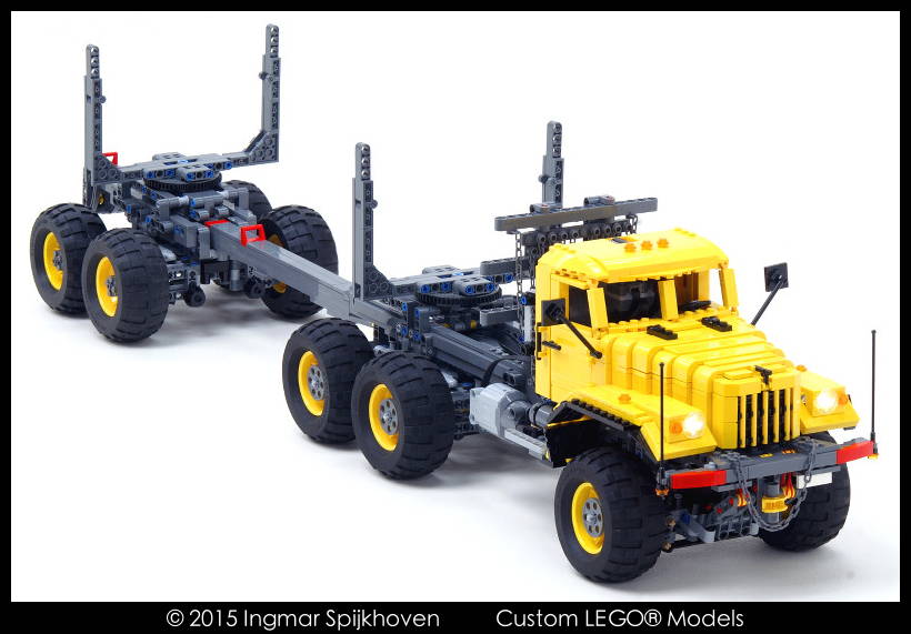 Ingmar Spijkhoven: Truck T14 KrAZ 255B 6x6 (Yellow) with instructions