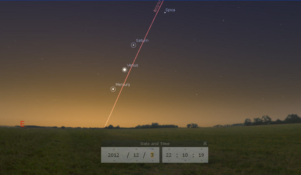 “Mercury, Saturn And Venus Aligned On 3 December 2012 With The Pyramids ...