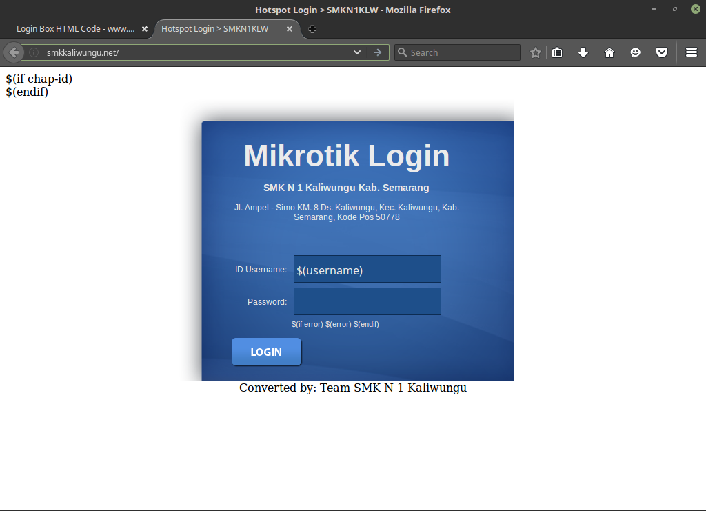 Mengganti Tampilan Login Di Mikrotik - IT-Networking