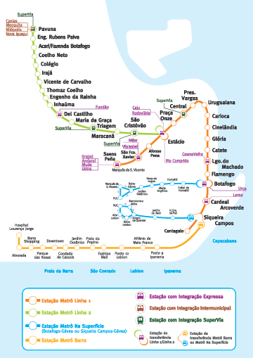 Mapa Do Metro Rio