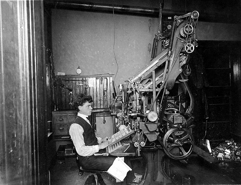 Cassie Langmann Portfolio: The Linotype Machine | 1886 AD