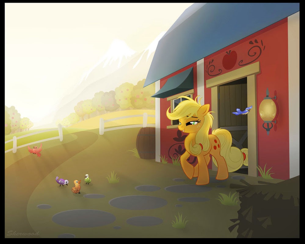 Anthro Applejack Clop