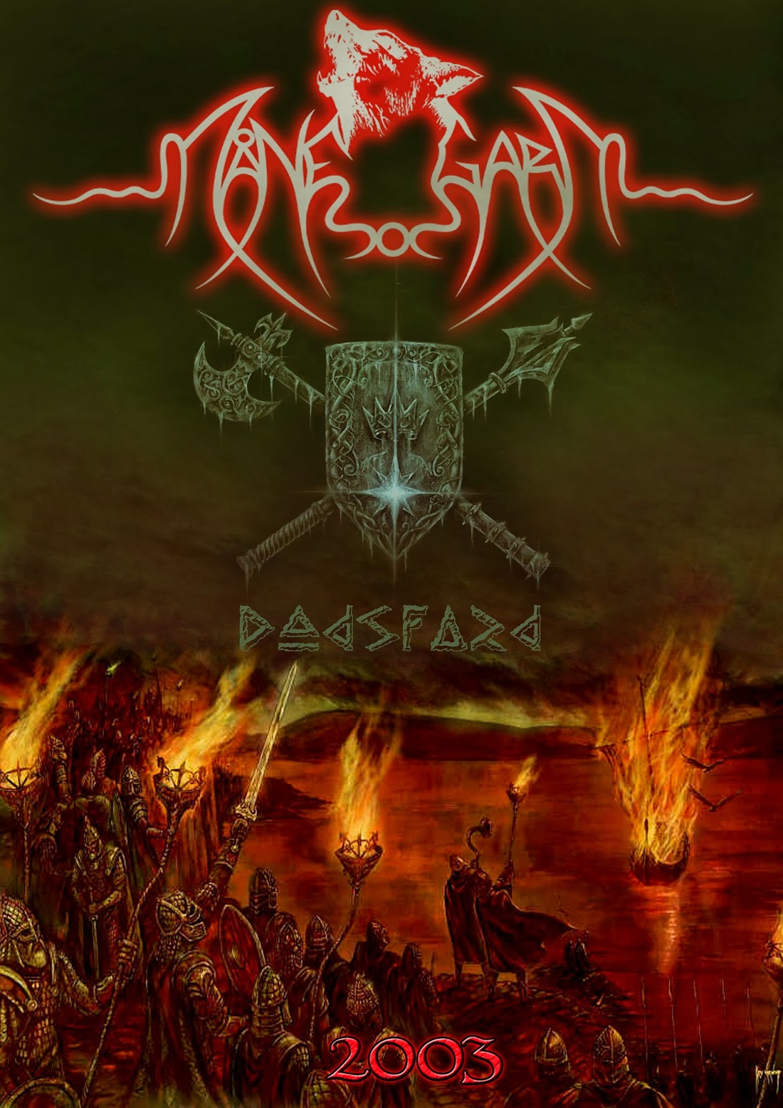 Metal Wallpaper Nash: Manegarm Dodsfard