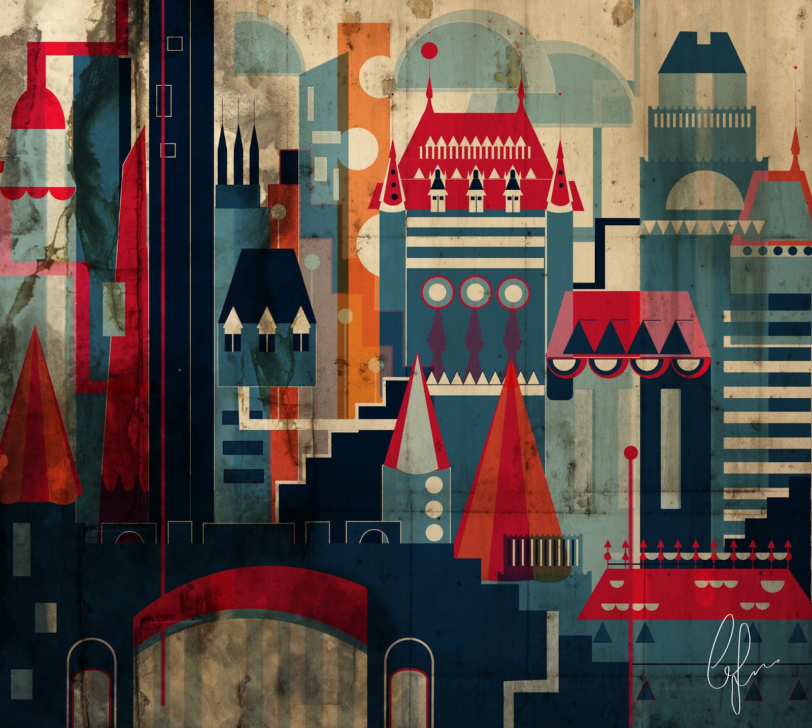 Guiom Artiste 2d: Illustration Québec