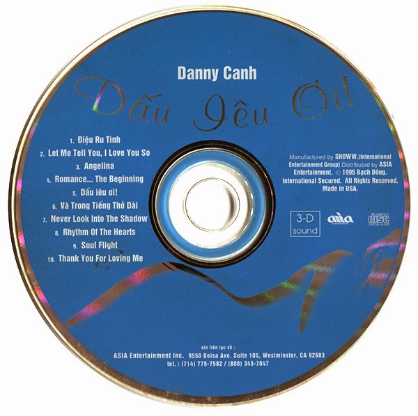 [Electronic/New Age] Danny Cảnh - Dấu Yêu Ơi (1995) [FLAC]
