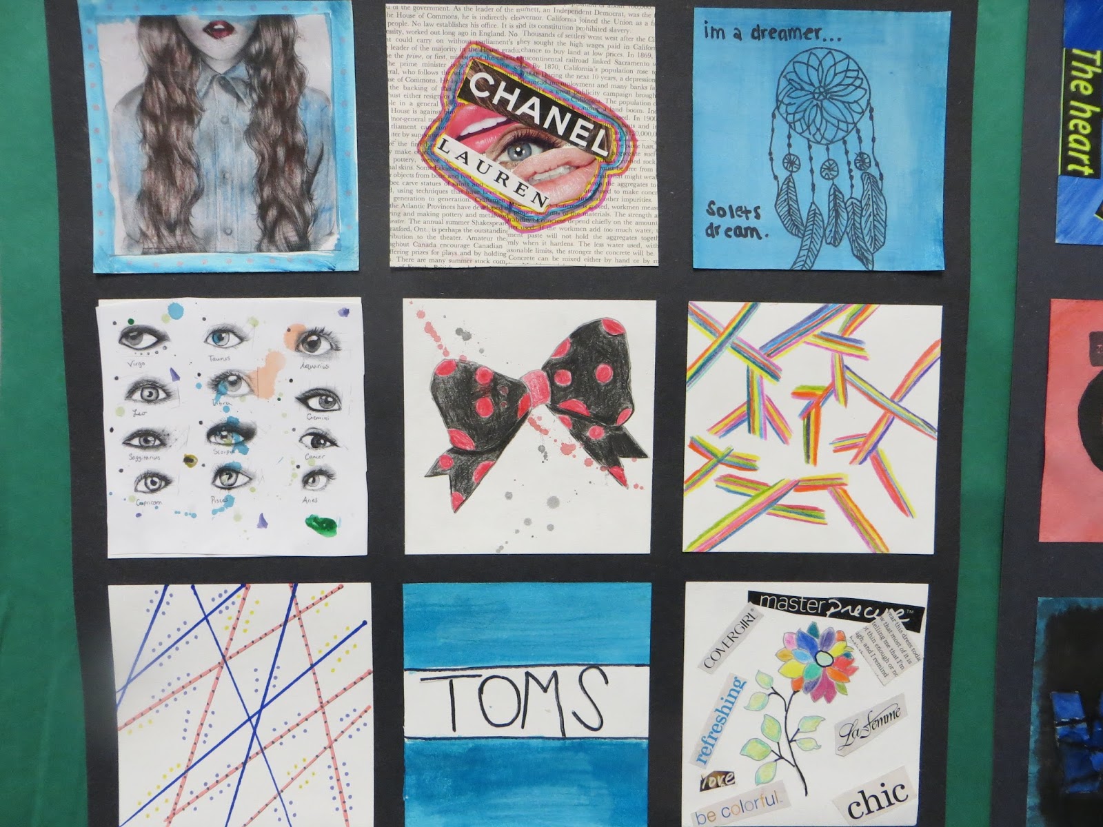 Shana's Art Room : Nine Square Project Take Two