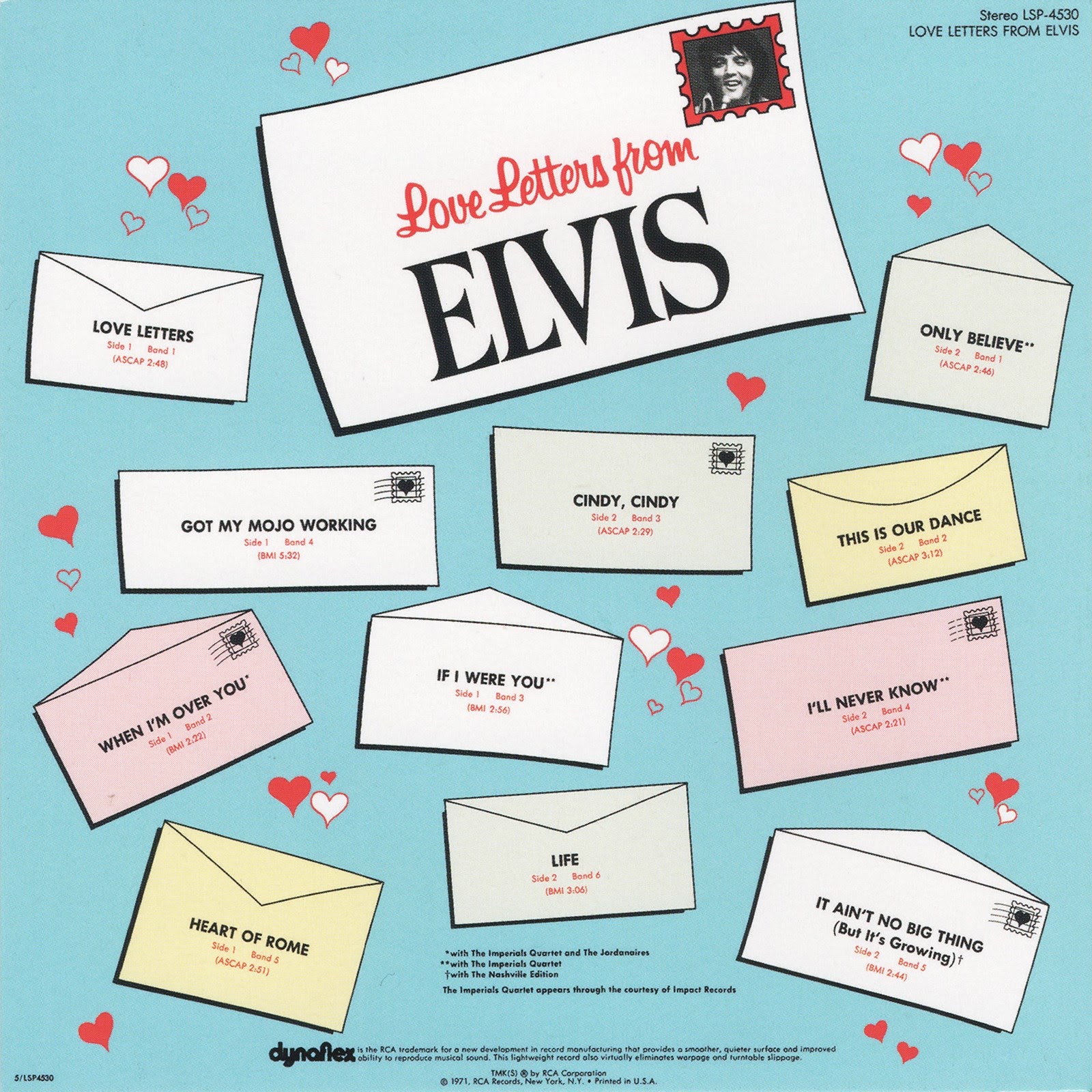 1971 Love Letters From Elvis - Elvis Presley - Rockronología