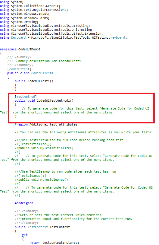 Automationplace: Hand Coded in Coded UI test using C# With Gmail Login Demo