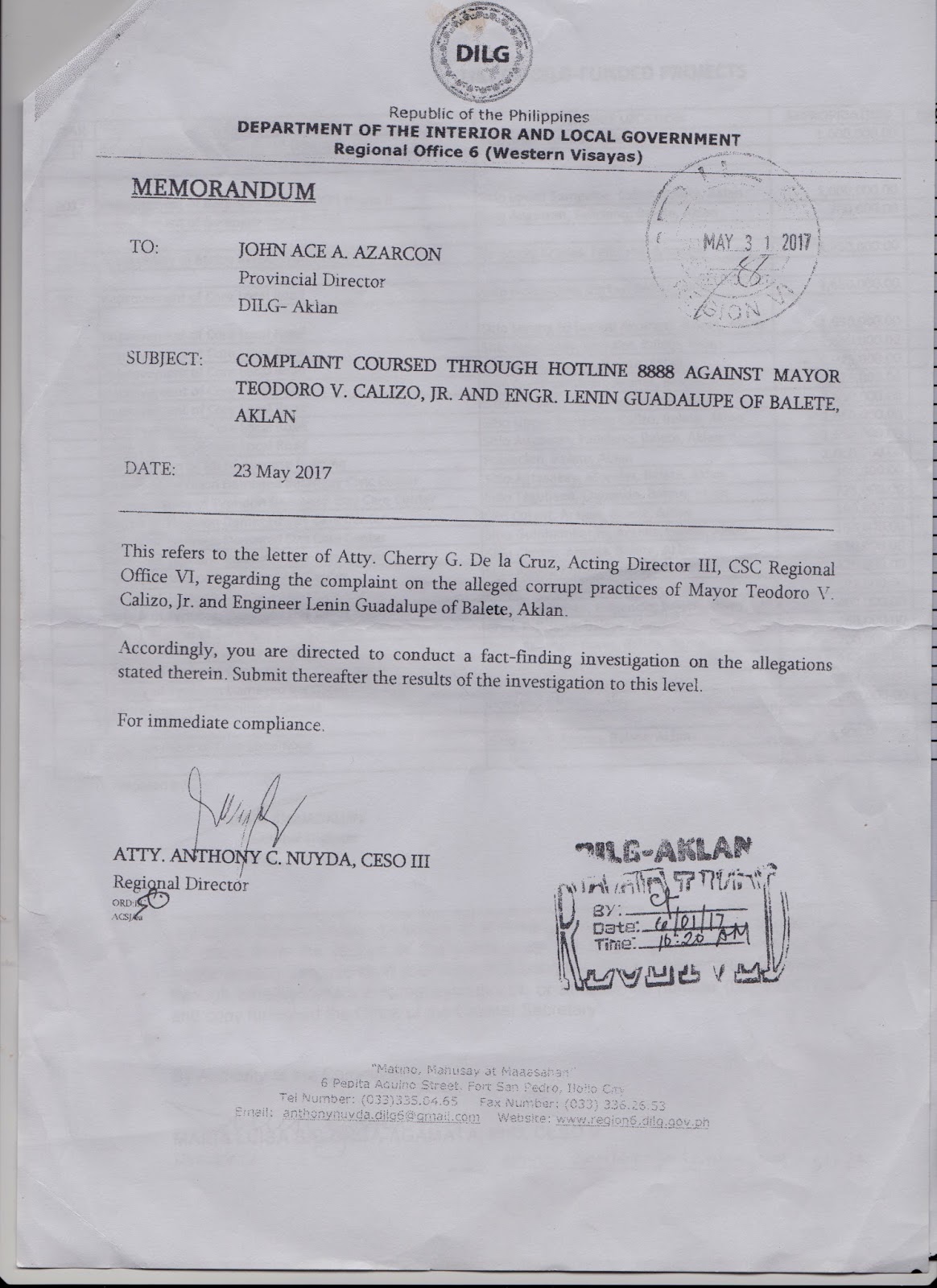 The Sangguniang Bayan of Balete