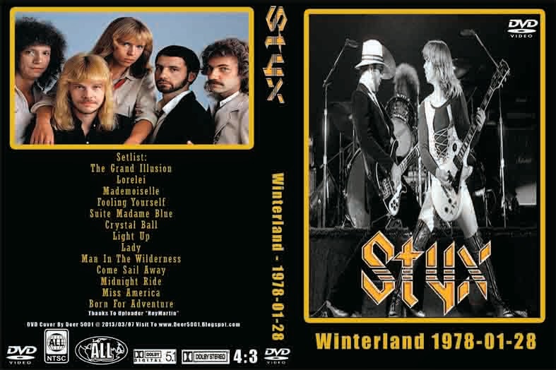 BANCA DO ROCK Rock Concert DVD: 2612 - DVD - STYX 1978 - BOOTLEG