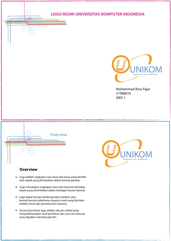 Aldefa Portofolio: Indonesian Computer University (UNIKOM) Logo