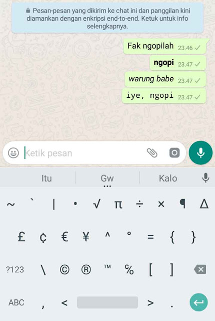 Membuat Variasi Huruf Whatsapp
