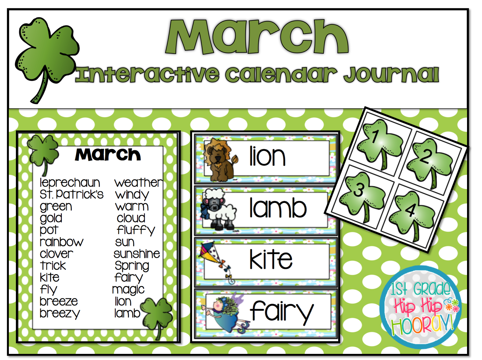 1st Grade Hip Hip Hooray March Interactive Calendar Weather Routines 1st-grade-hip-hip-hooray-march-interactive-calendar-weather-routines