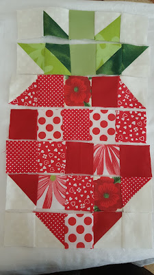 strawberry block tutorial | All about patchwork and quilting