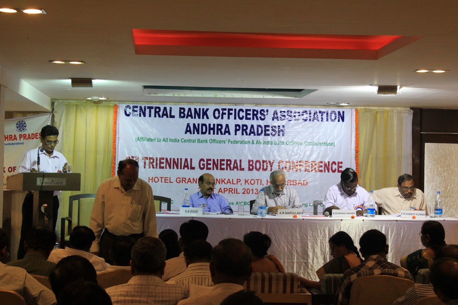 CENTRAL BANK OFFICERS' ASSOCIATION ANDHRA PRADESH: 9TH TRIENNIAL ...