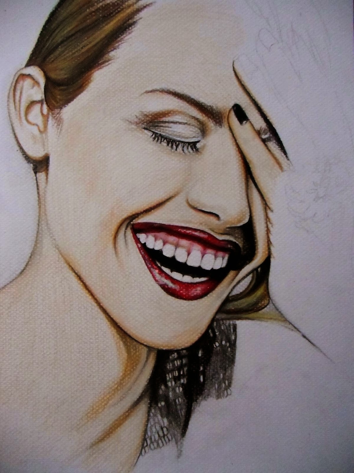 Alice draws-" Alicja w krainie rysunku ": " Twarz i kredki Mondeluz"