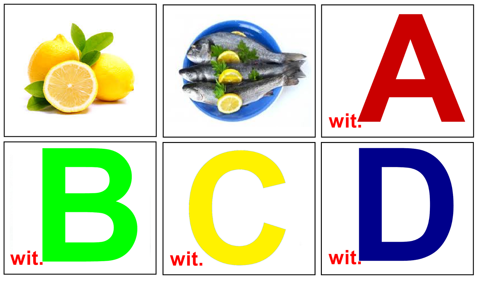 Boberkowy World : Witaminowe abecadło- zabawy dydaktyczne