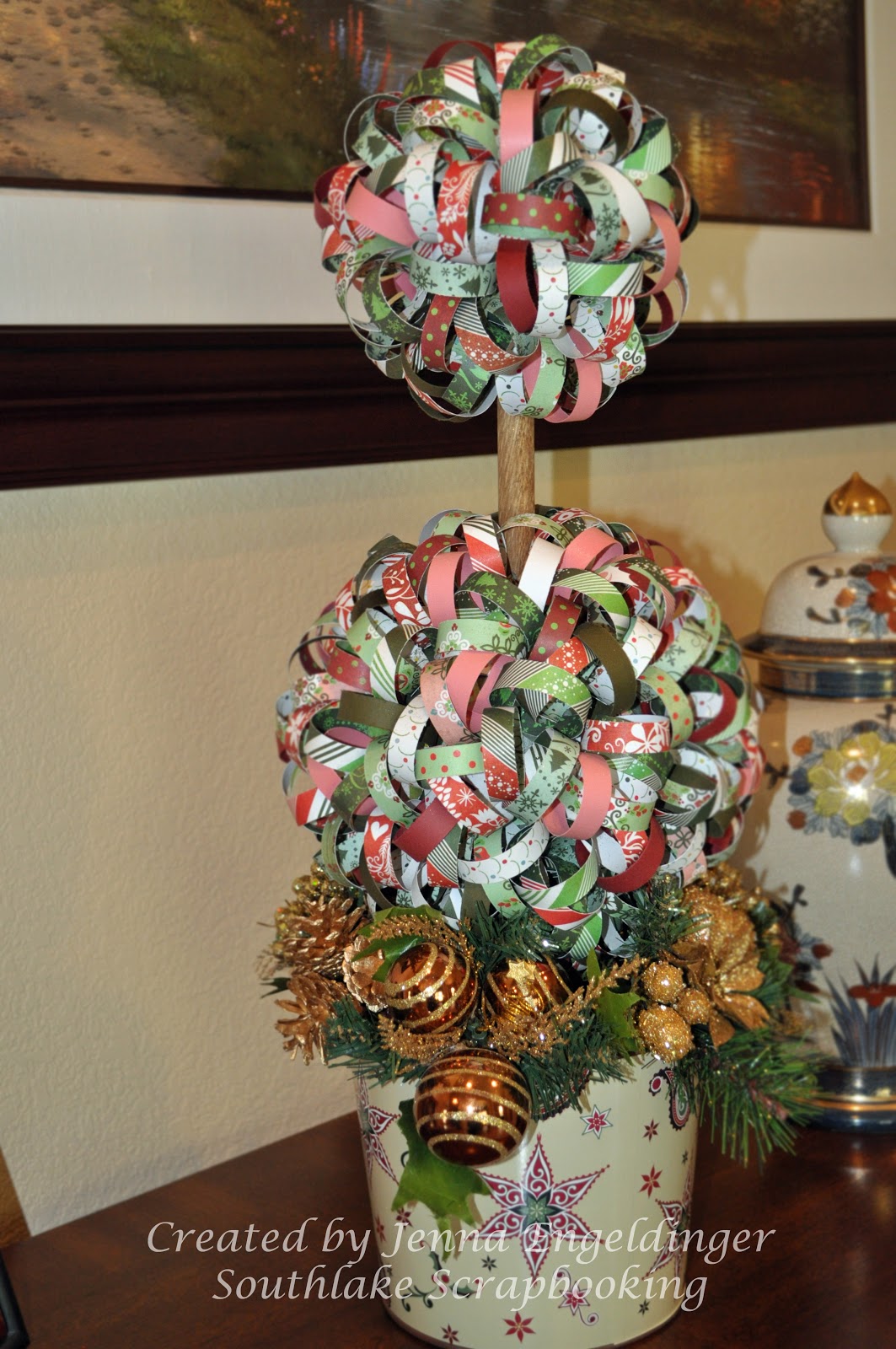 Southlake Scrapbooking: Christmas Topiary