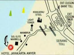 peta pantai anyer - Serba Gambar