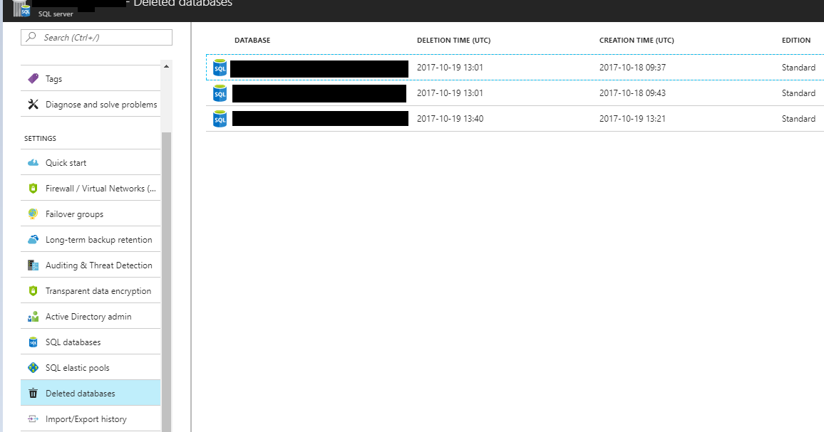 Just Deleted An Azure Sql Database By Mistake Whats Next