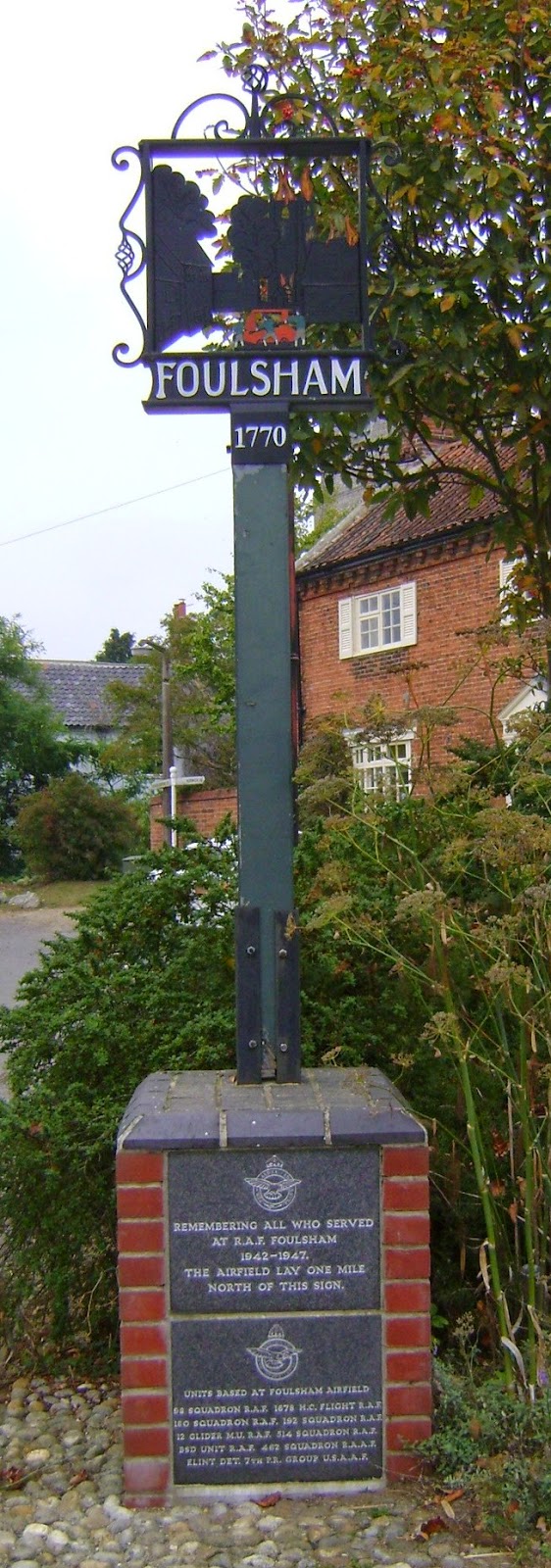 American Memorials in Norfolk & Suffolk: Foulsham