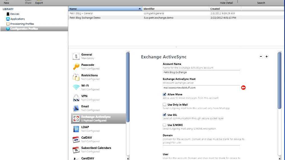 Exchange ActiveSync