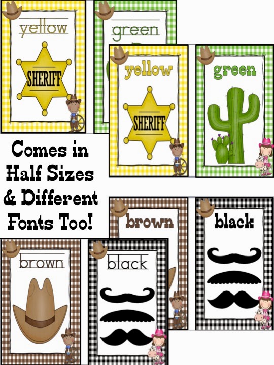 KINDERWORLD: Western Color Posters!