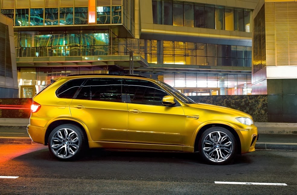 Luxury Vehicles: BMW X5 WRAPPED IN GOLD