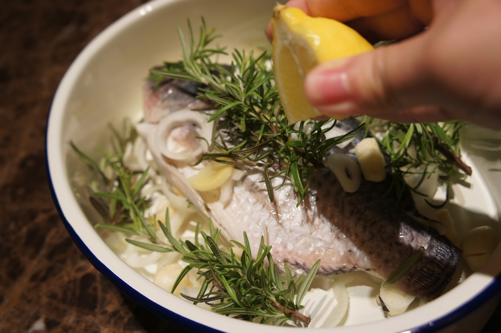 Say My Kitchen: Rosemary & Lemon Baked Fish 迷迭香柠檬烤鱼