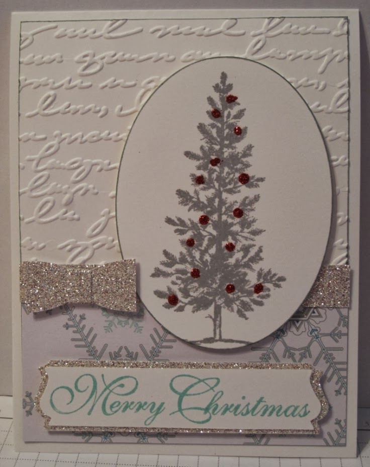 Craft Room Stamper: Lovely As A Tree - Red and Silver Christmas Cards