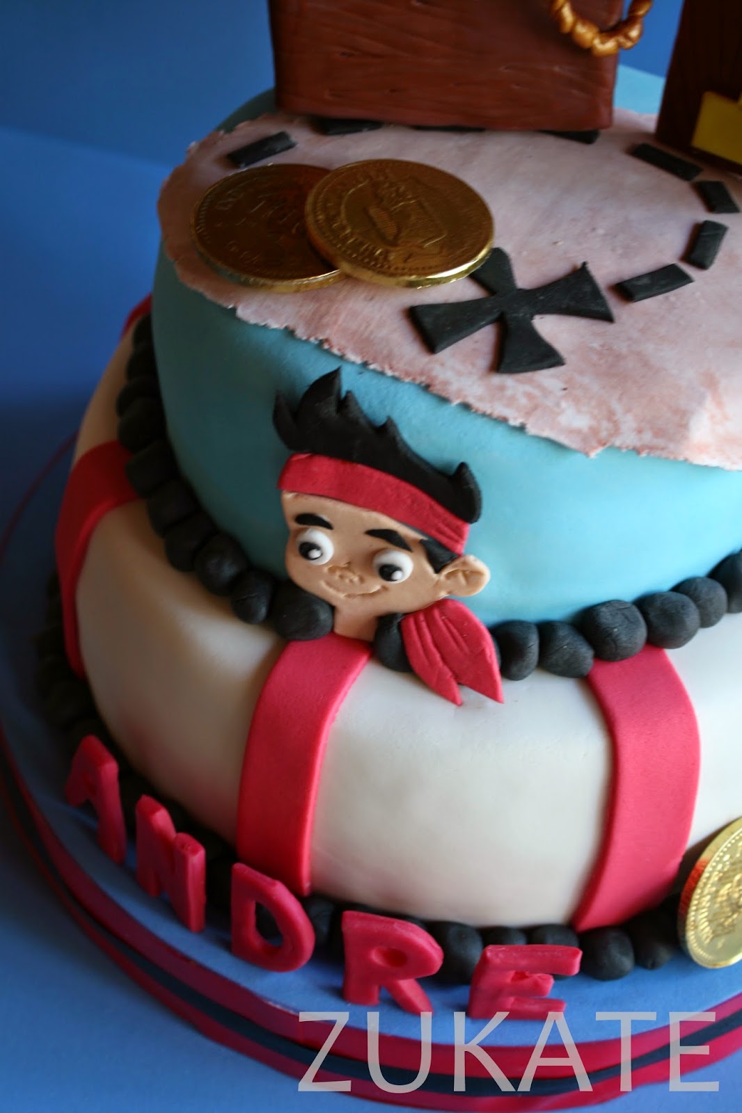 TORTA DE JAKE EL PIRATA PARA ANDRE | ZUKATE