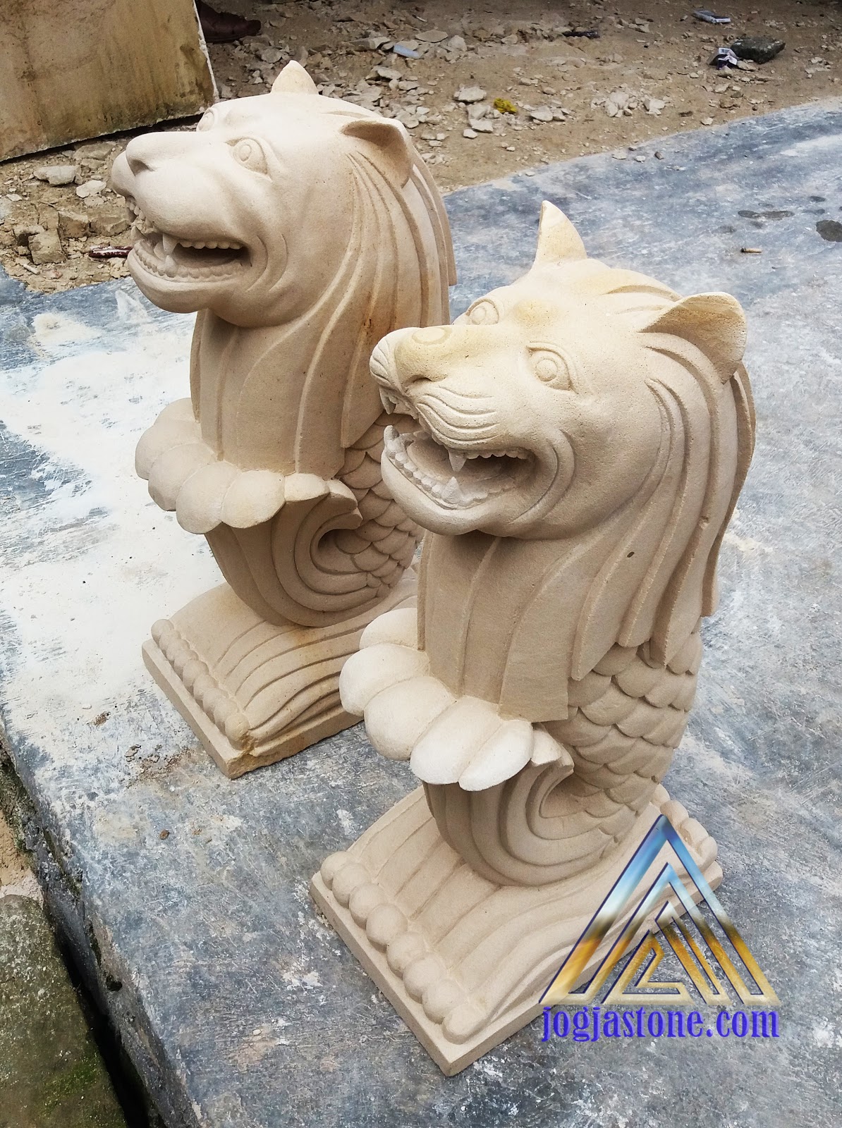 PATUNG SINGAPURA / MERLION | Kerajinan Ukir Batu Alam paras jogja,batu ...