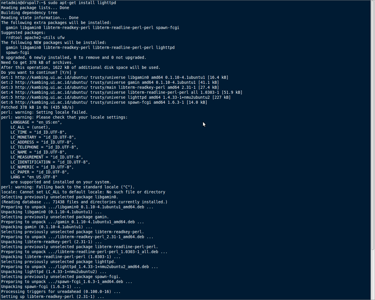 Not Good Example(s): Installing phpMyAdmin using Lighttpd Webserver on ...