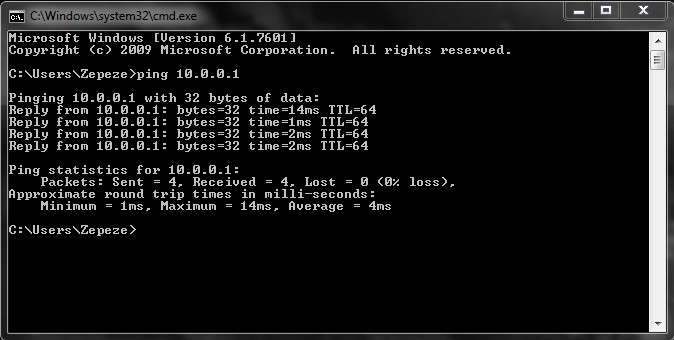 คำสั่งพื้นฐาน เกี่ยวกับระบบ Internet (Command Prompt)