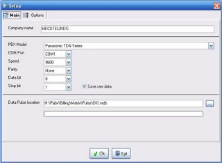 Pabx Panasonic: Matrix Pabx Billing System