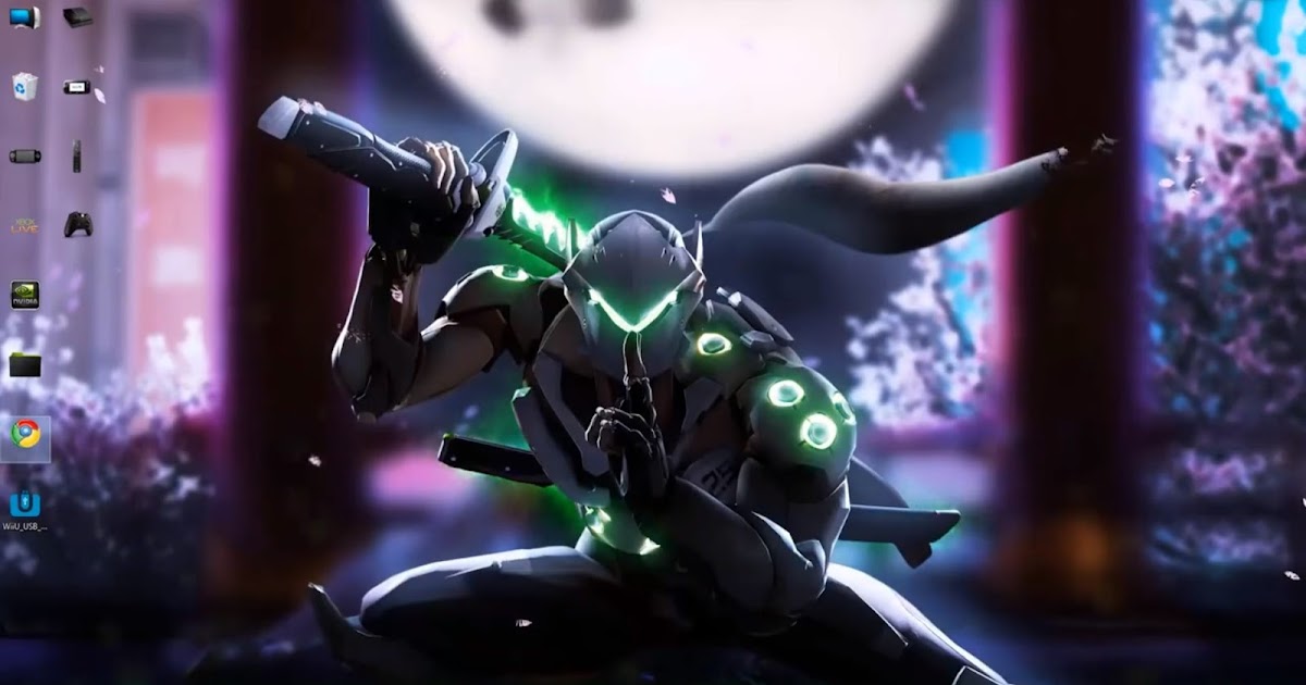 wallpaper engine overwatch genji green lights free download - wallpaper ...