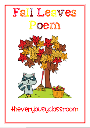 The Very Busy Classroom: Fall Leaves Poem