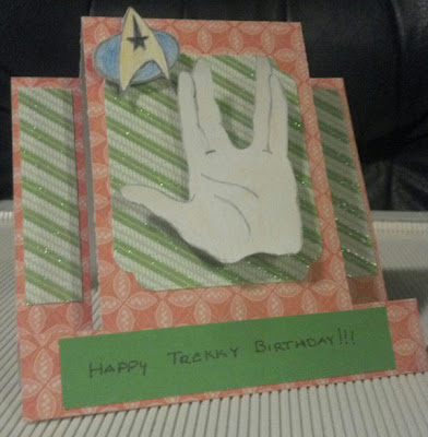 Sandy's Crafty Creations: Star Trek Birthday Card