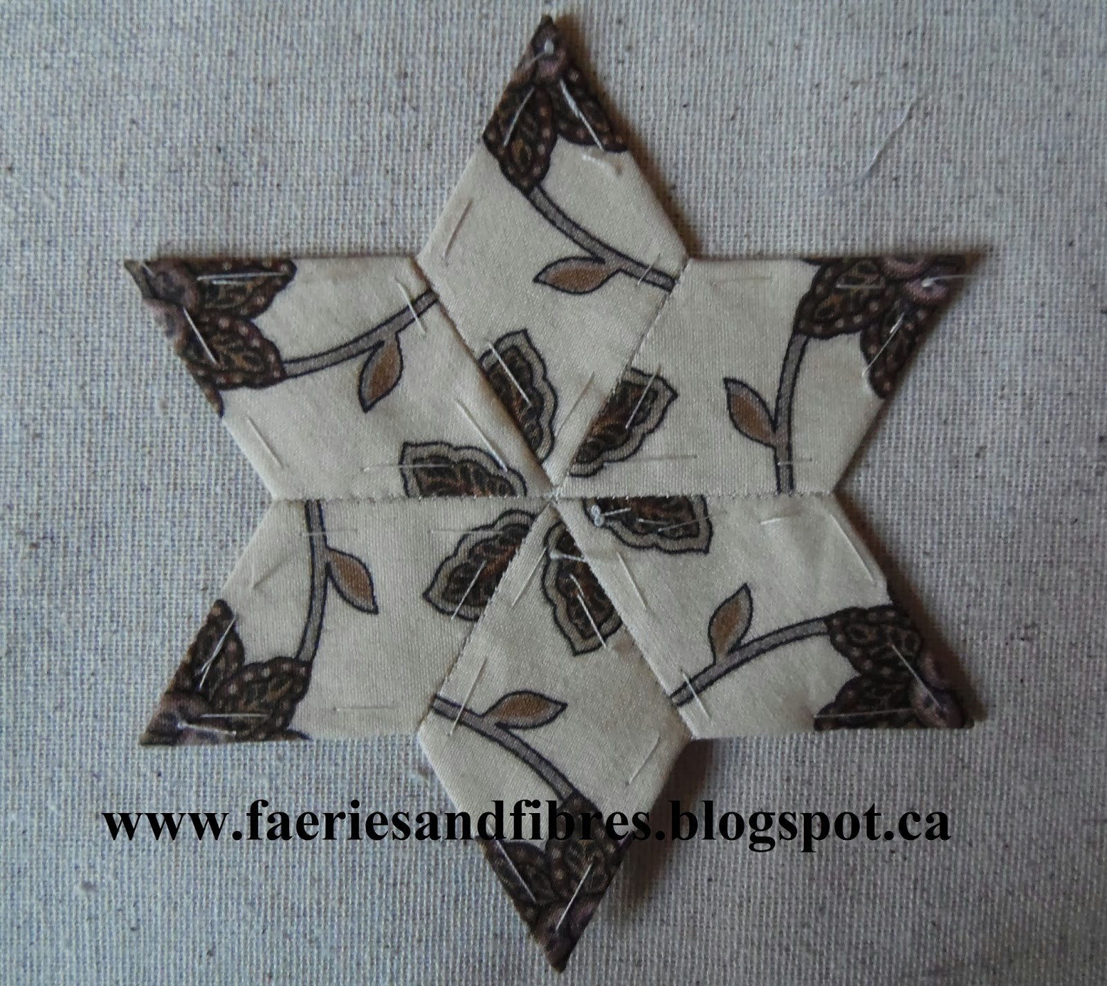 Faeries and Fibres: Sewing the diamonds together