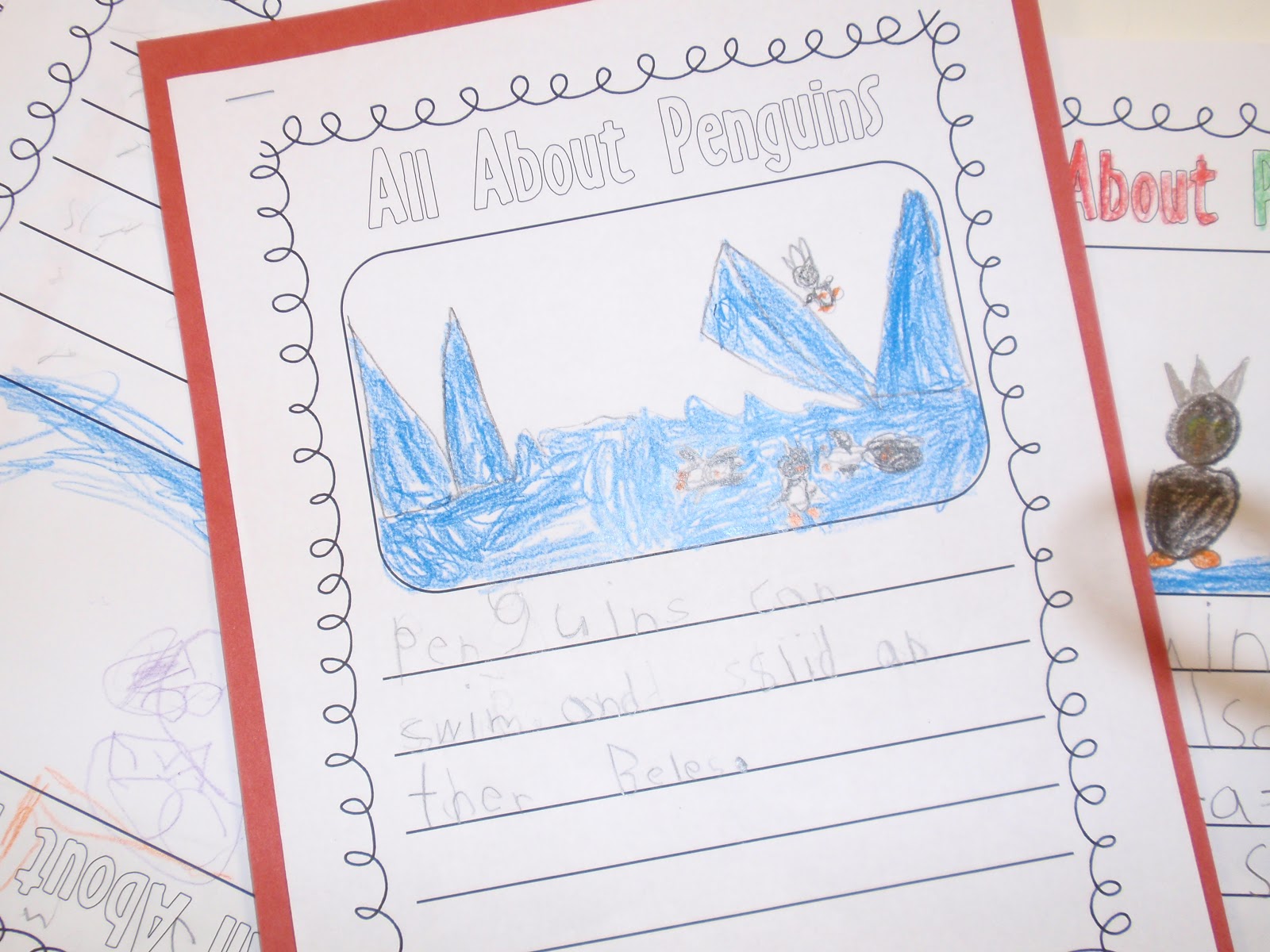 KinderKids: Whew! What a Week: 100th Day, Penguin Writing, and Love